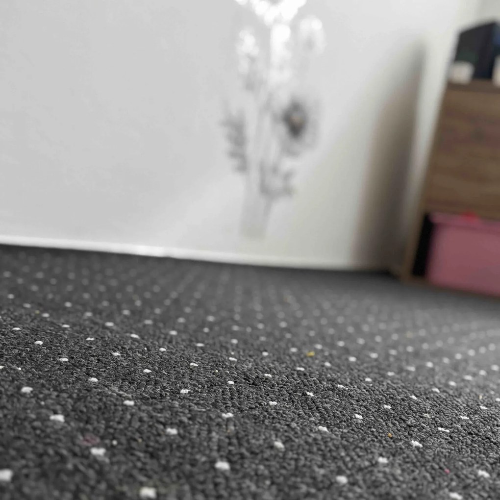 Condor Carpets, Kusový koberec Udinese antracit, 60x110, šedá, chodba / předsíň
