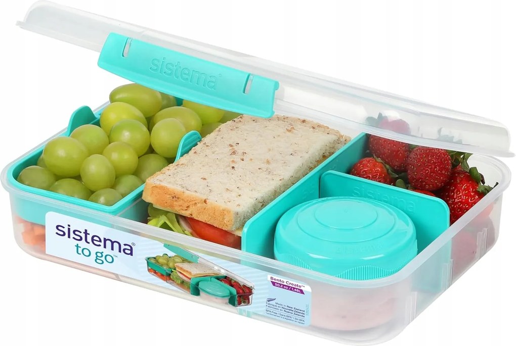 Sistema To Go Bento Box Create 1,48 l obědový box s přihrádkami