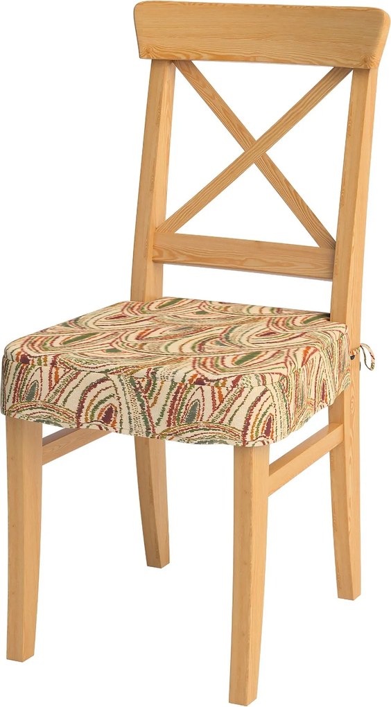 Sedák na židli IKEA Ingolf barva vícebarevná látka pletený vzor, vzorované