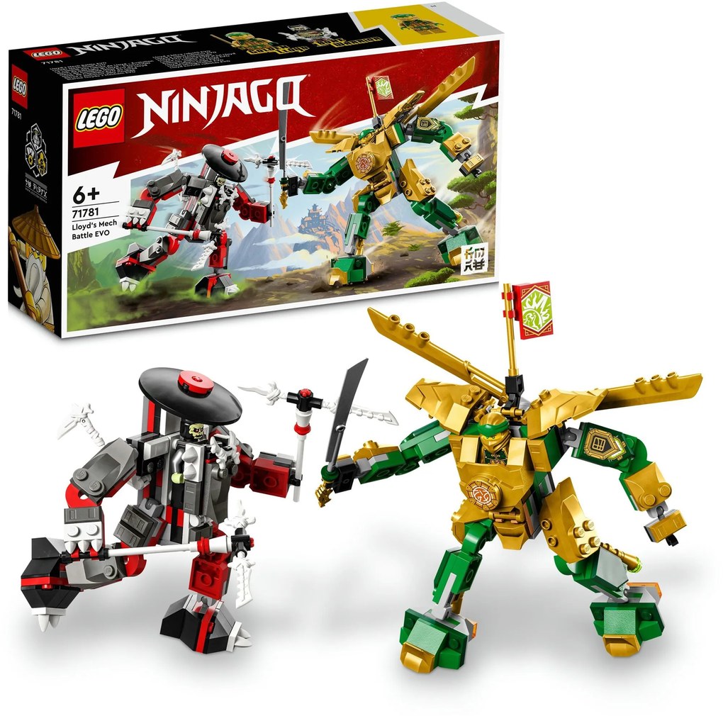 Lego stavebnice lego ninjago 71781 lloyd a bitva robotů evo