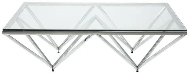 Konferenční stolek s podnoží ve stříbrné barvě Kare Design Network