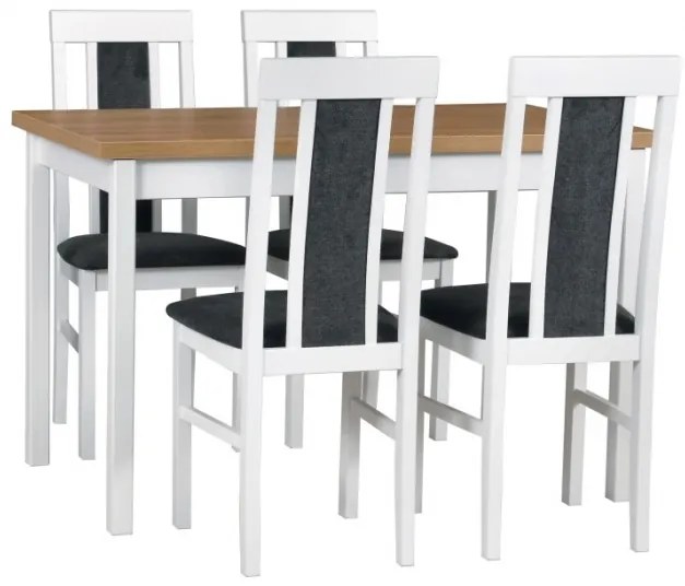 Jídelní stůl MAX 3 doprava zdarma deska stolu ořech, nohy stolu černá