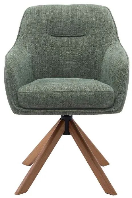 Designová otočná židle Sanjaya II lesnická zelená