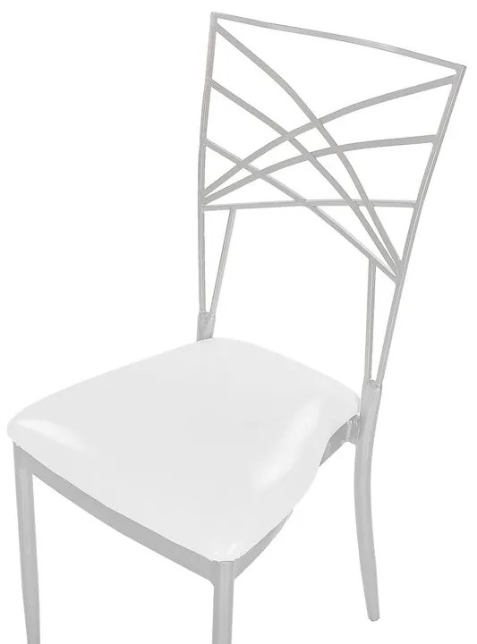 Set 2 ks. jídelních židlí GIRION (stříbrná). 1026774