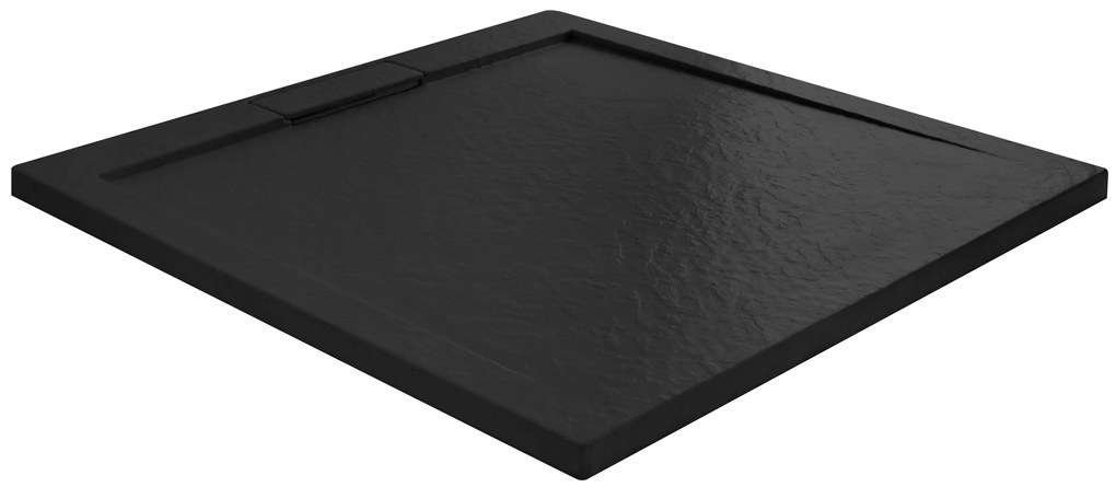 Rea Grand Black, sprchová vanička z minerálního kamene 90x90x3, 5 cm, REA-K4595