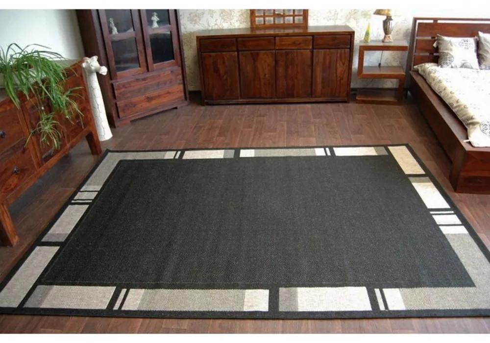 Kusový koberec Uga černý 240x330cm