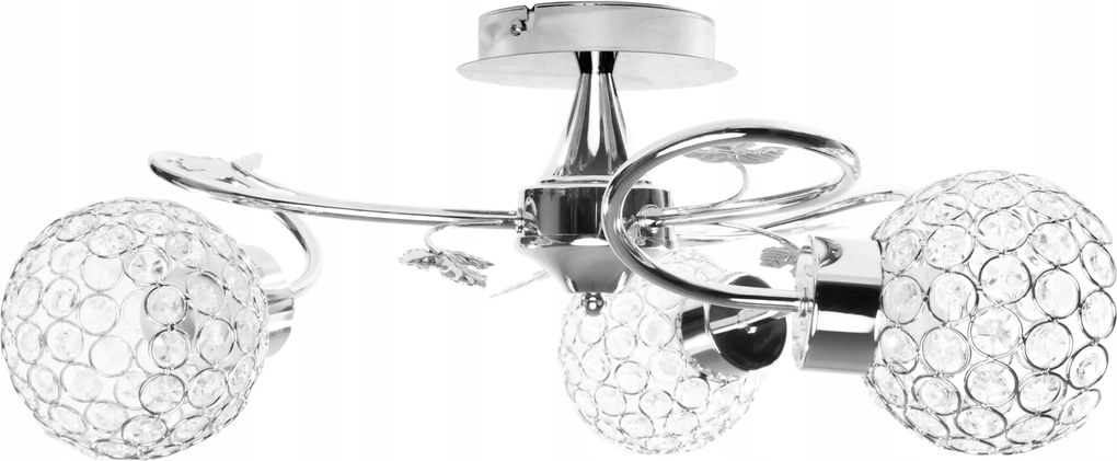 Lampa Stropní, Křišťály, Lustr Stropní Svítidlo Chrom