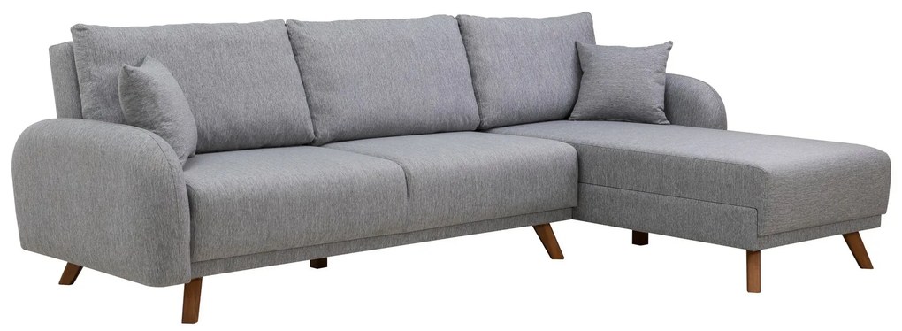 Hanah home Rohová pohovka HERA šedá pravá 297 cm 867UNQ1941