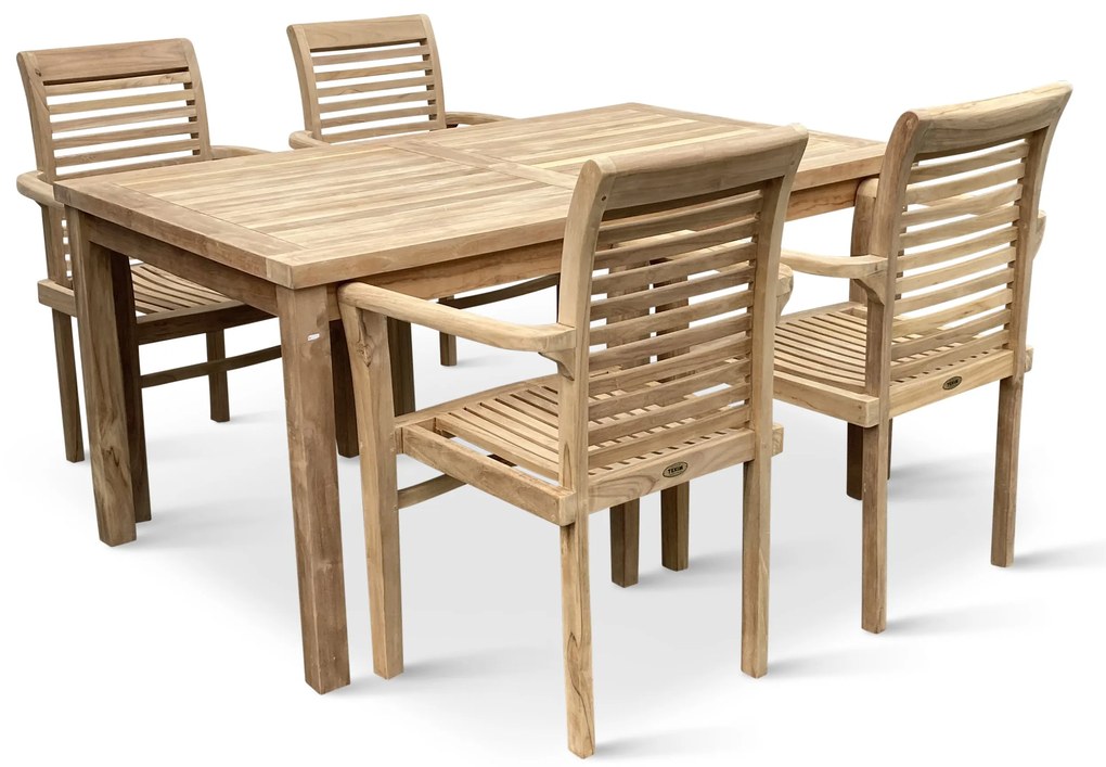 Noela Zahradní teakový set 1+4 pro 4 osoby Garden III.