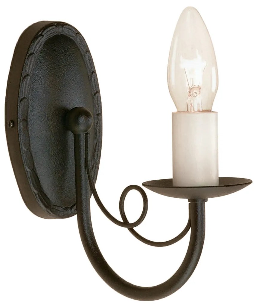 Minster (1 žárovka) Nástěnné svítidlo - Černá