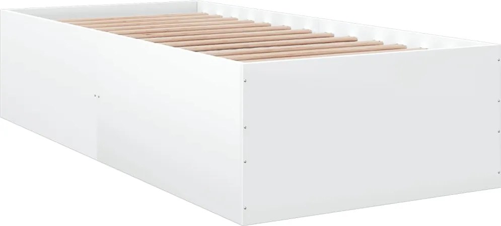 Rám postele bílý 75 x 190 cm kompozitní dřevo 3280979