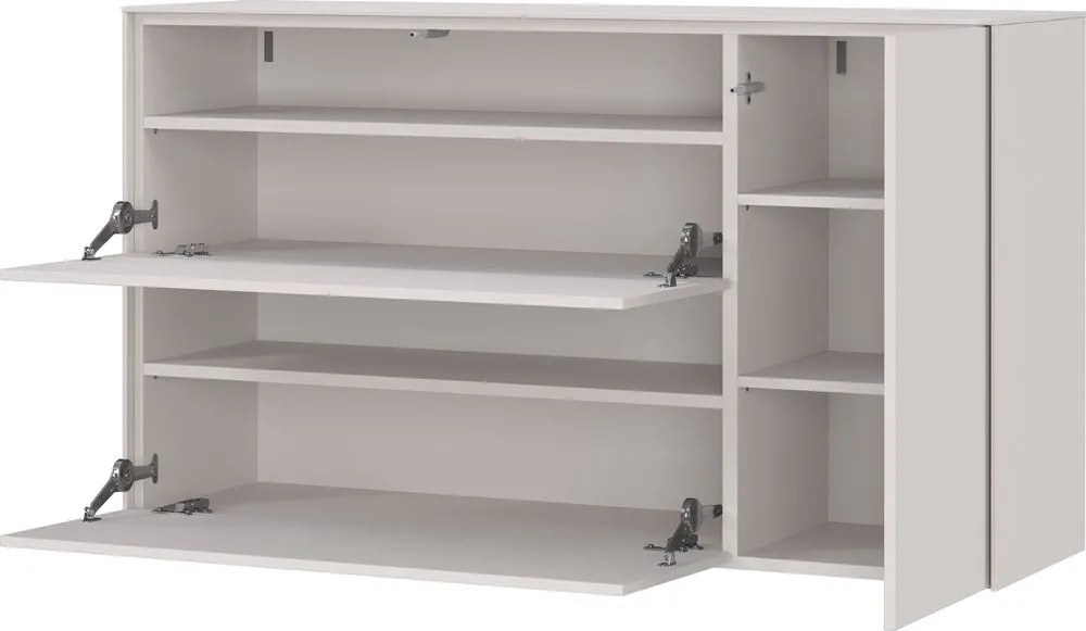 Krémový závěsný botník 137x78x41 cm – Germania