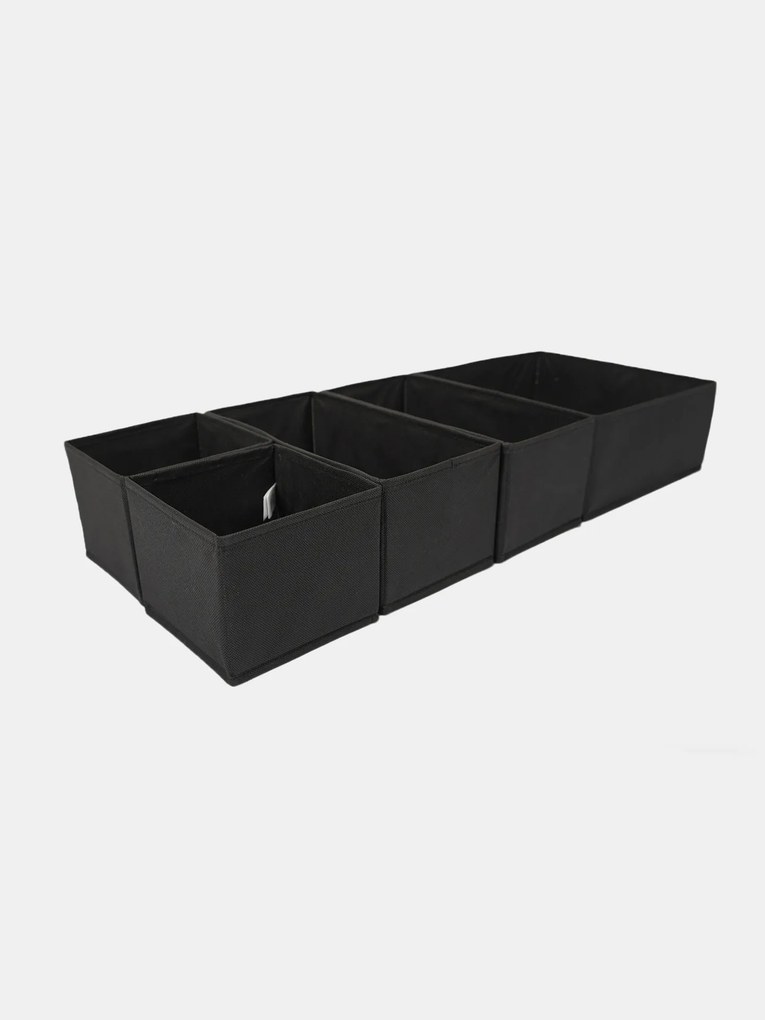 Sinsay - 5 pack skládacích organizérů do skříně - černá
