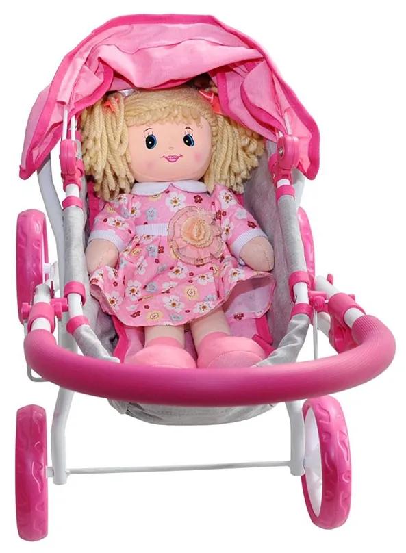 Dětský kočárek pro panenky Milly Mally Dori Prestige Pink