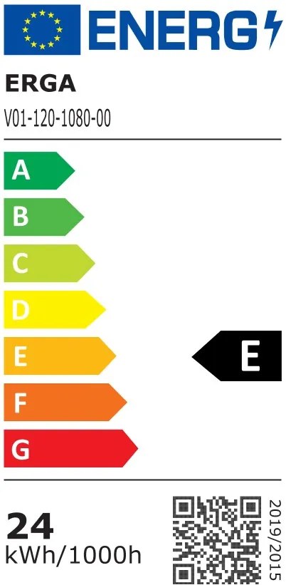 Erga Ava, LED zrcadlo 100x80cm, 2760 lm, 6500K, přední/zadní osvětlení, ERG-V01-120-1080-00
