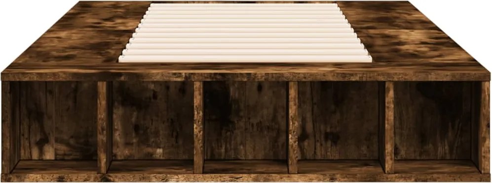 Rám postele kouřový dub 75 x 190 cm kompozitní dřevo 3280535