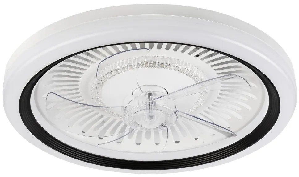 LED Stropní svítidlo s ventilátorem GEMMA LED/37W/230V bílá + DO