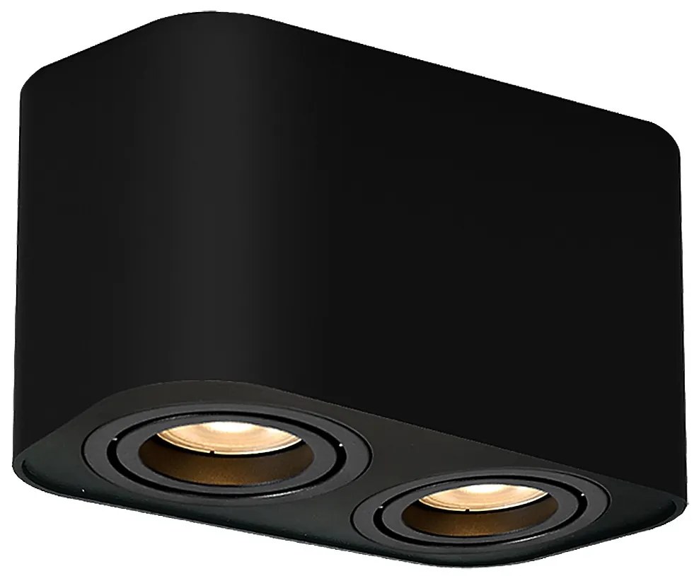 Rabalux Přisazené stropní bodové svítidlo Kobald 2x42W/GU10 - černá, 2053