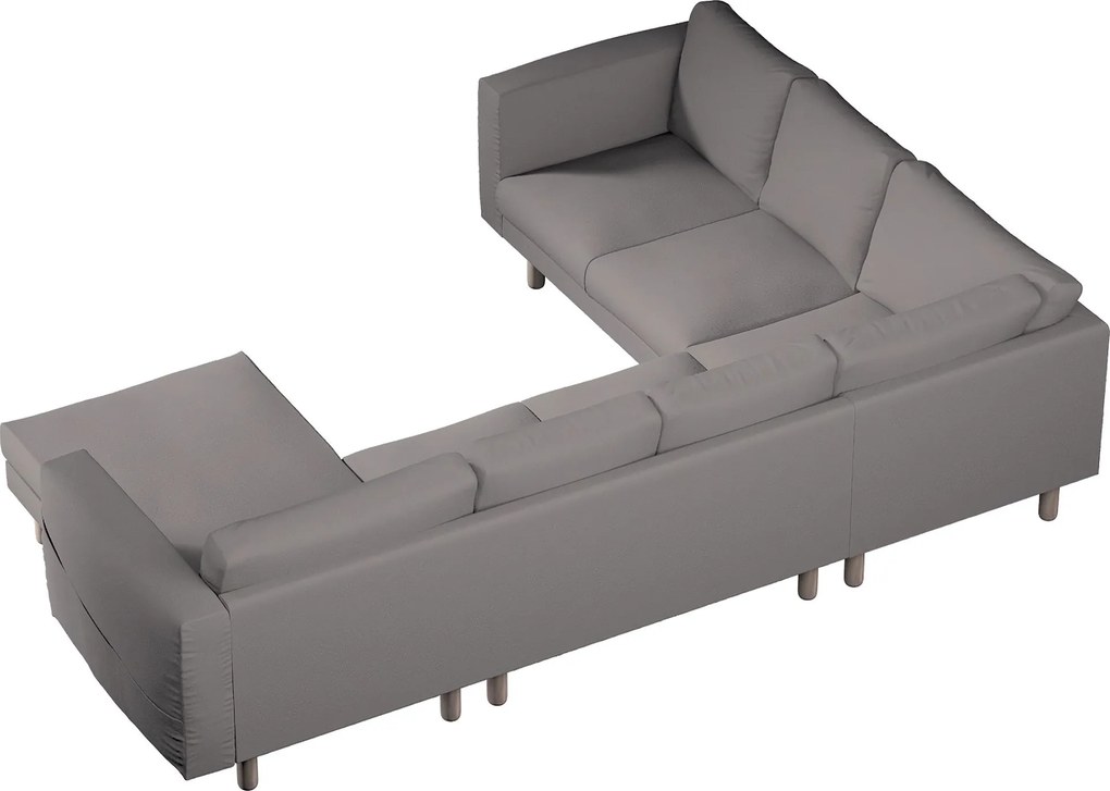 Potah na pohovku IKEA Norsborg rohová, 5-místná se šezlongem barva béžová látka pletený vzor