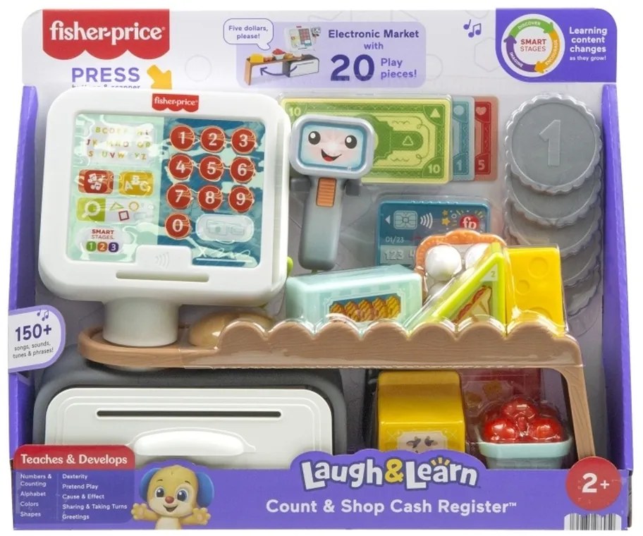 Fisher Price Mluvící pokladna CZ/SK/ENG/HU/PL JGW98