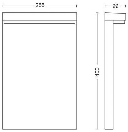 PH 17455/30/P7 HUE Nyro VENKOVNÍ SLOUPEK LED 13,5W 1000lm 2200-6500K IP44, černá - PHILIPS HUE (915005841601)