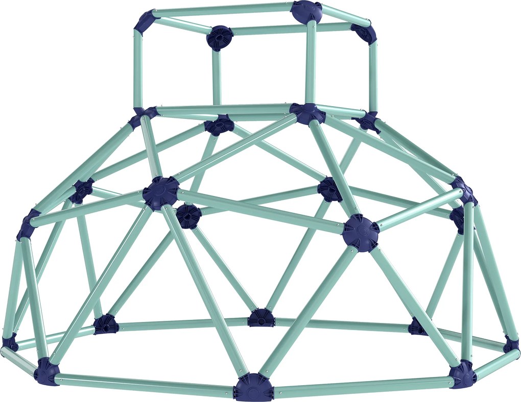 Lezecká kopule Ø182,5 cm Vodotěsná kopule pro děti do 90 kg, odolná proti UV záření, pro děti od 3 do 8 let Modrý plast