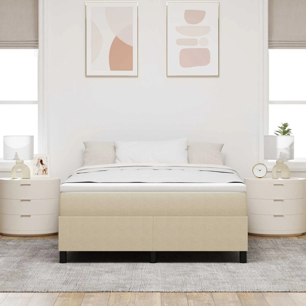 Rám platformy Šedozelená 160 x 200 cm Žebrovaná látka 3337421