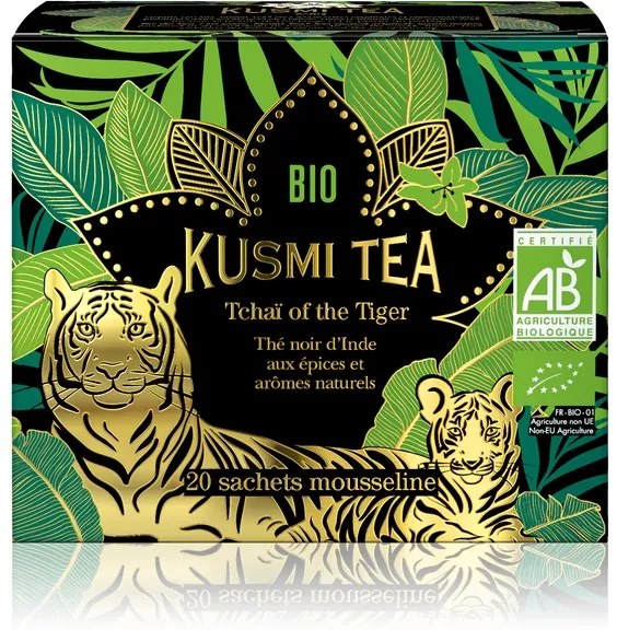 Kusmi Tea Organic Tchai of The Tiger krabička s 20 sáčky 48g 21685A1120