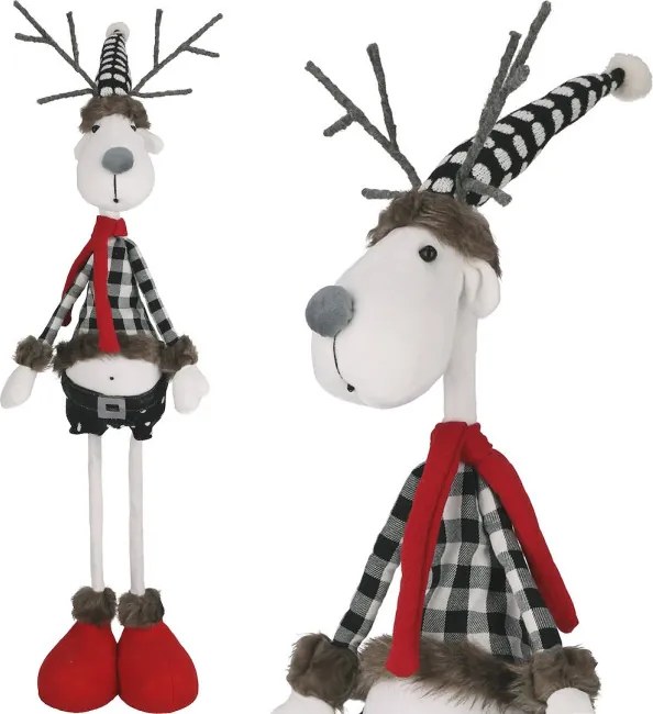 Vánoční figurka látkového soba 110 cm