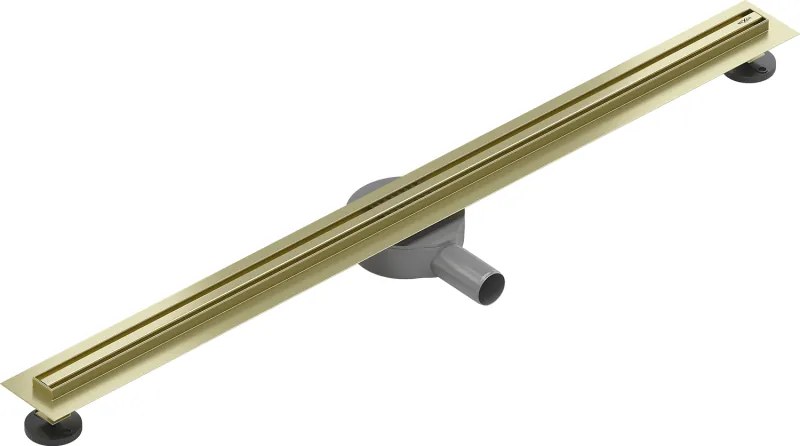 Mexen Flat 360° Slim sprchový žlab 80 cm, zlatá matná, 1A41080