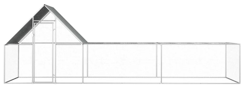vidaXL Marketos Klec pro kuřata 6 x 2 x 2 m pozinkovaná ocel