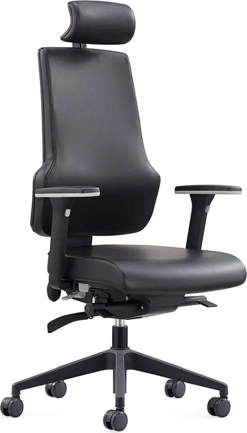 Ergonomická kancelářská židle MOSH Elite F – černá