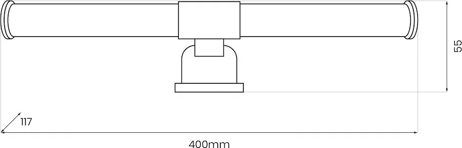 Nástěnné LED svítidlo Apa, 1x LED 6w, 3000k, b