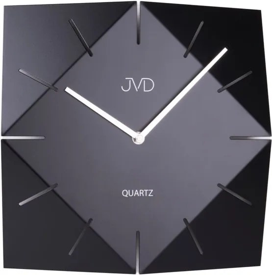 Luxusní černé designové hranaté hodiny JVD HB21.3