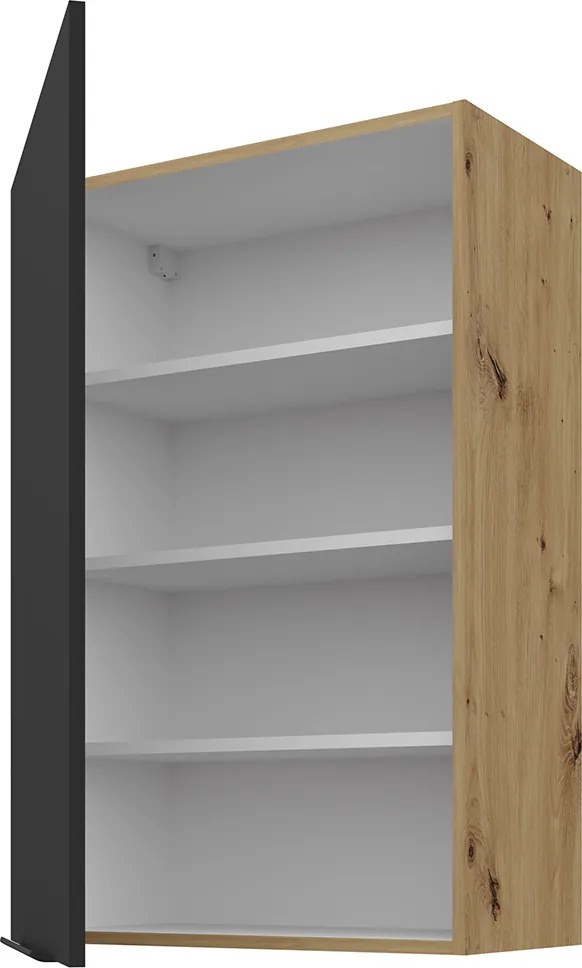 ARIA ac | horní skříňka 60 G-90 1F policová | 60 cm | VYSOKÁ | ANTI FINGERPRINT povrch | artisan/černá