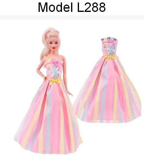 Oblečky pro Barbie - růžové outfity Varianta: model L288