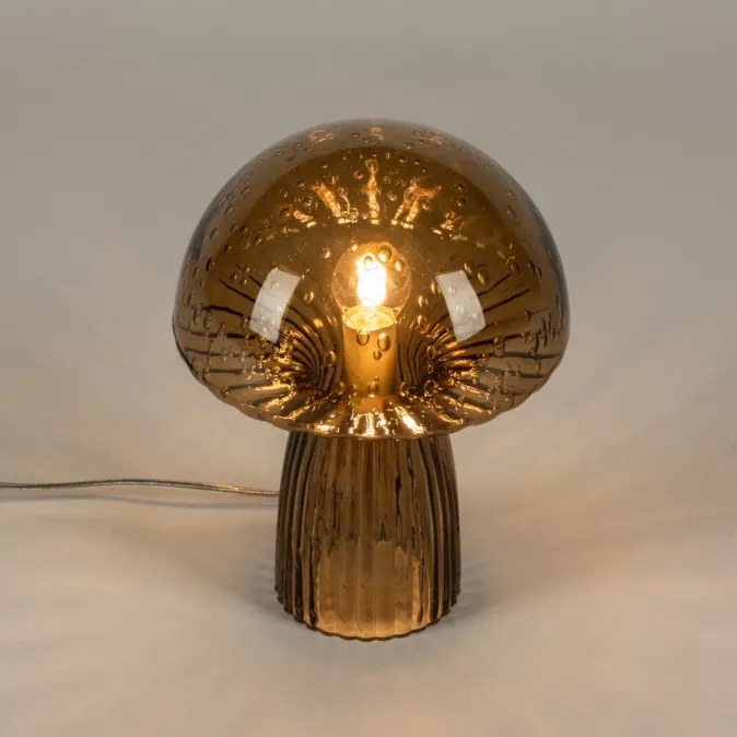 Stolní skleněná lampa Basilley Brown