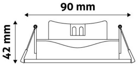 Prémiové výklopné podhledové bodové LED svítidlo 5W 440lm, studená, kruh, 9cm, 3 roky