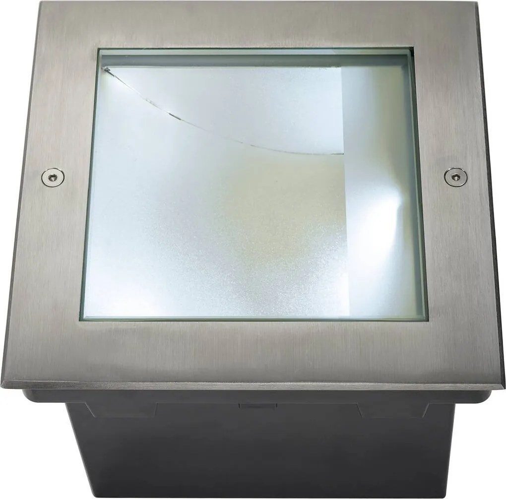 LA 229381 Podlahové vestavěné svítidlo DASAR LED SQUAREI, nerezová ocel 316, asymetrické, 34 W, 4000K, IP67 - BIG WHITE (SLV)