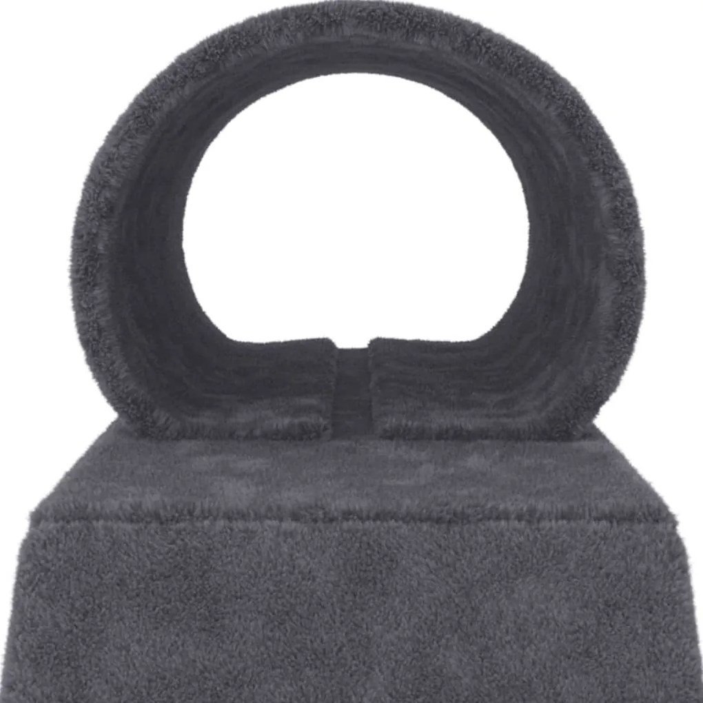 Škrabadlo pro kočky s tunelem a žebříkem tmavě šedé 55,5 cm 171791