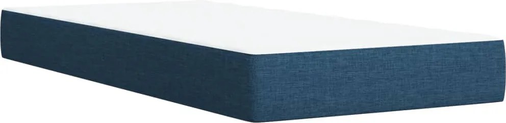 Box spring postel s matrací modrá 80x200 cm textil 3285337