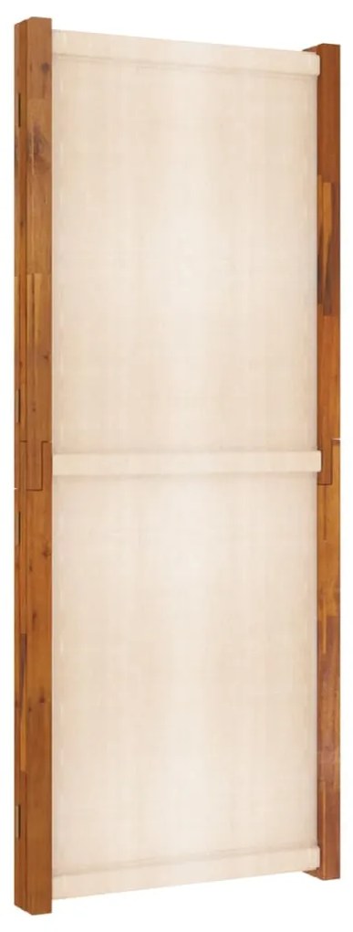 6dílný paraván krémově bílý 420 x 180 cm,  319186