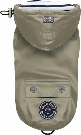 MILK&PEPPER Milkandpepper Babord pláštěnka pro psy khaki Velikost: 38