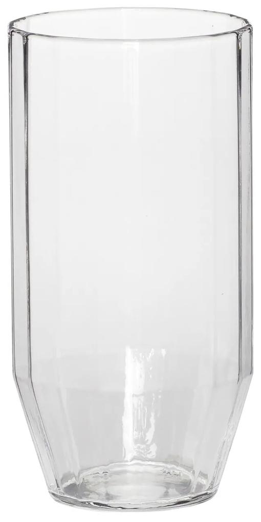 Hübsch Sklenička Clear Glass 300 ml, čirá barva, sklo