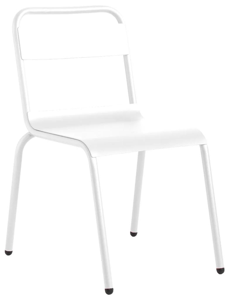 ISIMAR - Hliníková židle BIARRITZ - bílá