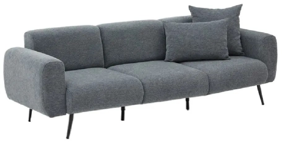 Hanah Home Třímístná pohovka SIDE šedá 235 cm