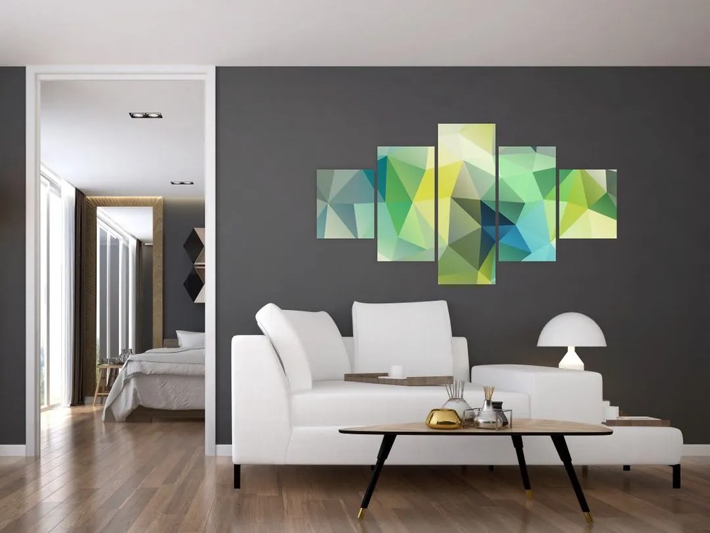 Obraz geometrické abstrakce (125x70 cm)