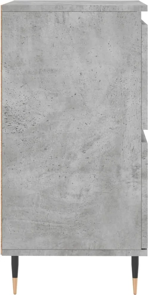 Příborníky 3 ks betonově šedé kompozitní dřevo 3190193