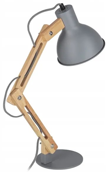 Stolní lampa 1xE27/40W/230V šedá
