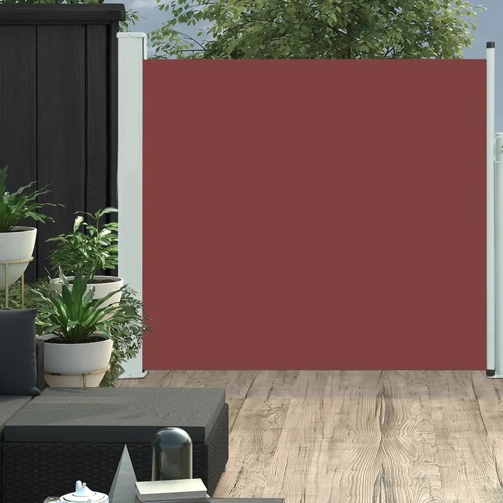vidaXL Zatahovací boční markýza/zástěna na terasu 170 x 300 cm [48368] Barva: Červená